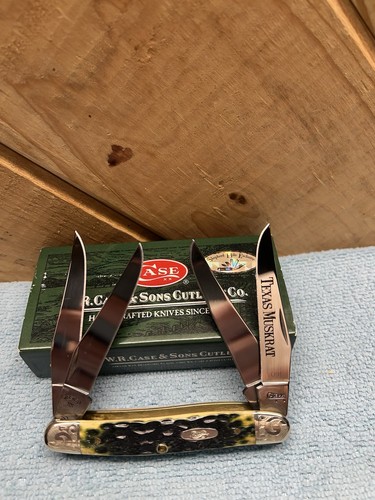 2008 Case XX Olive Green Bone Texas Muskrat. Very Rare!! Original Box ...