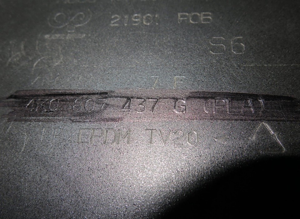 AUDI A6 S6 C8 BLACK FRONT BUMPER & GRILLE 4K0807437G GENUINE 2024 2025 ...