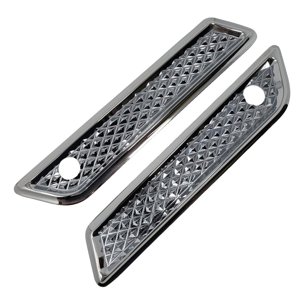 Covingtons - C3010-C - Saddlebag Hinge Covers, Diamondback - Chrome for ...