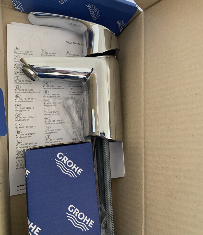 Grohe 3264200A Eurosmart Bathroom Faucet - Starlight Chrome ...