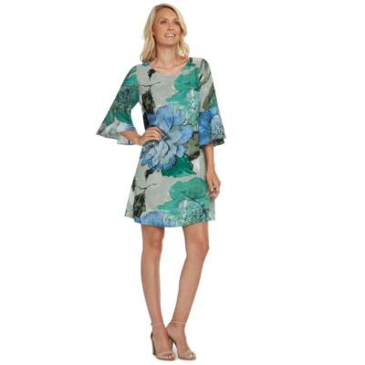 Jams World Harper Dress Meadow Mist Print Sundress Large Made in USA | eBay