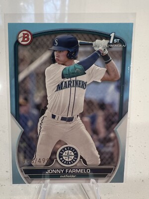 2023 Bowman Draft Jonny Farmelo SKY BLUE /499 #BD-177 Mariners | eBay