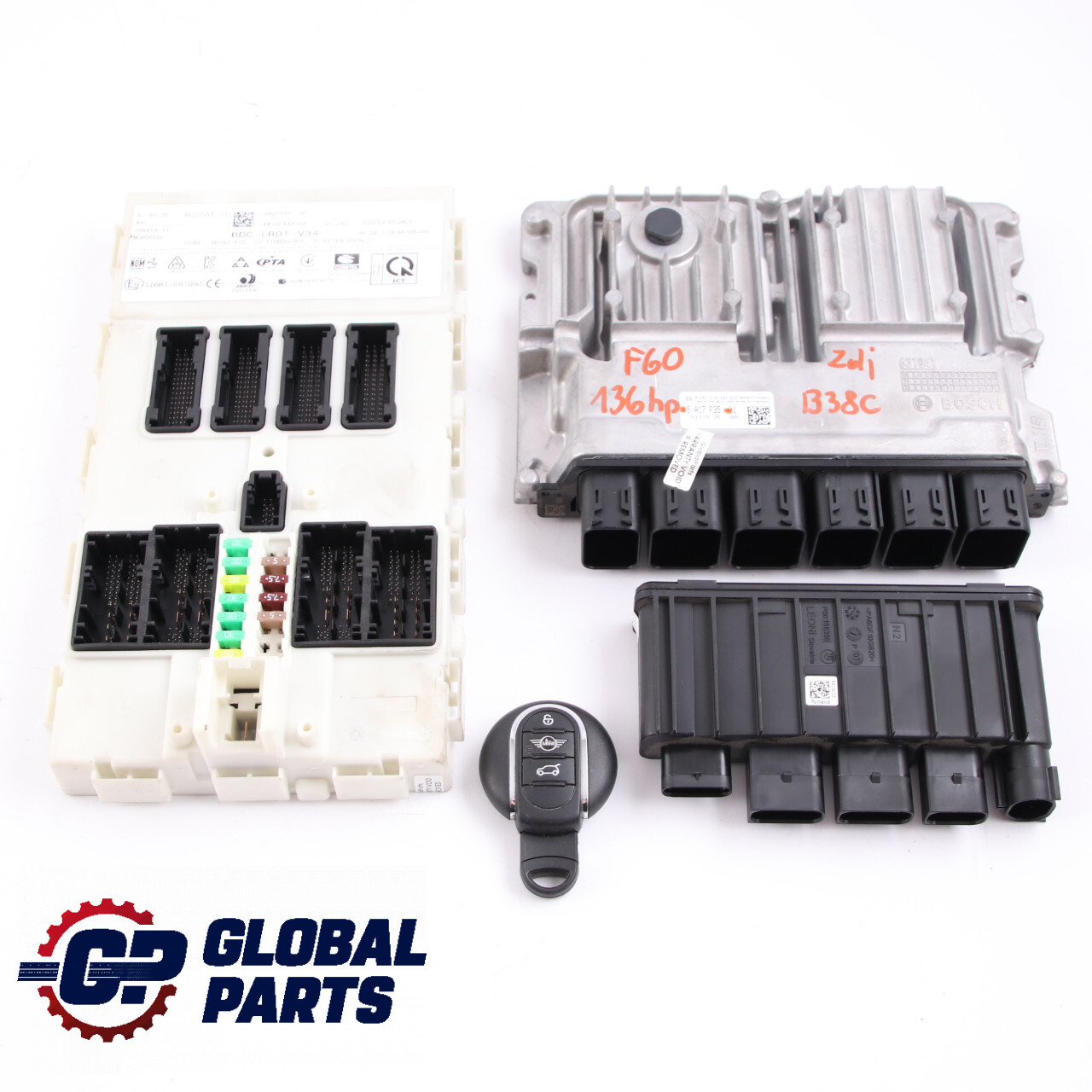 Mini Cooper F60 LCI B38C 136HP ECU Kit DME 5A17F35 + BDC LR01 + Key ...