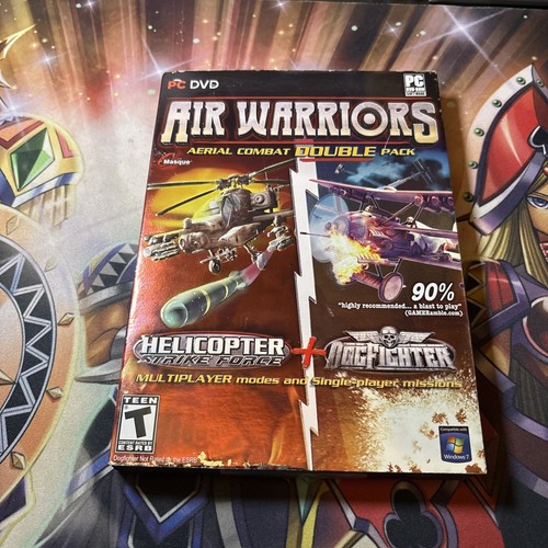 AIR WARRIORS AERIAL COMBAT DOUBLE PACK Helicopter & Dog Fighter PC DVD ...