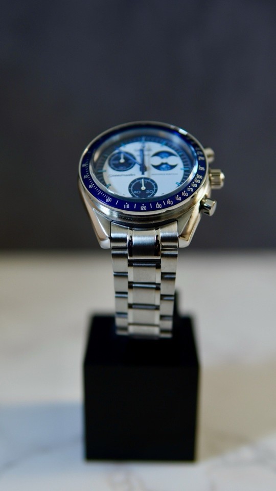 Omega Swatch Metal Mod Mission To Moon Super Blue Stainless Steel | eBay