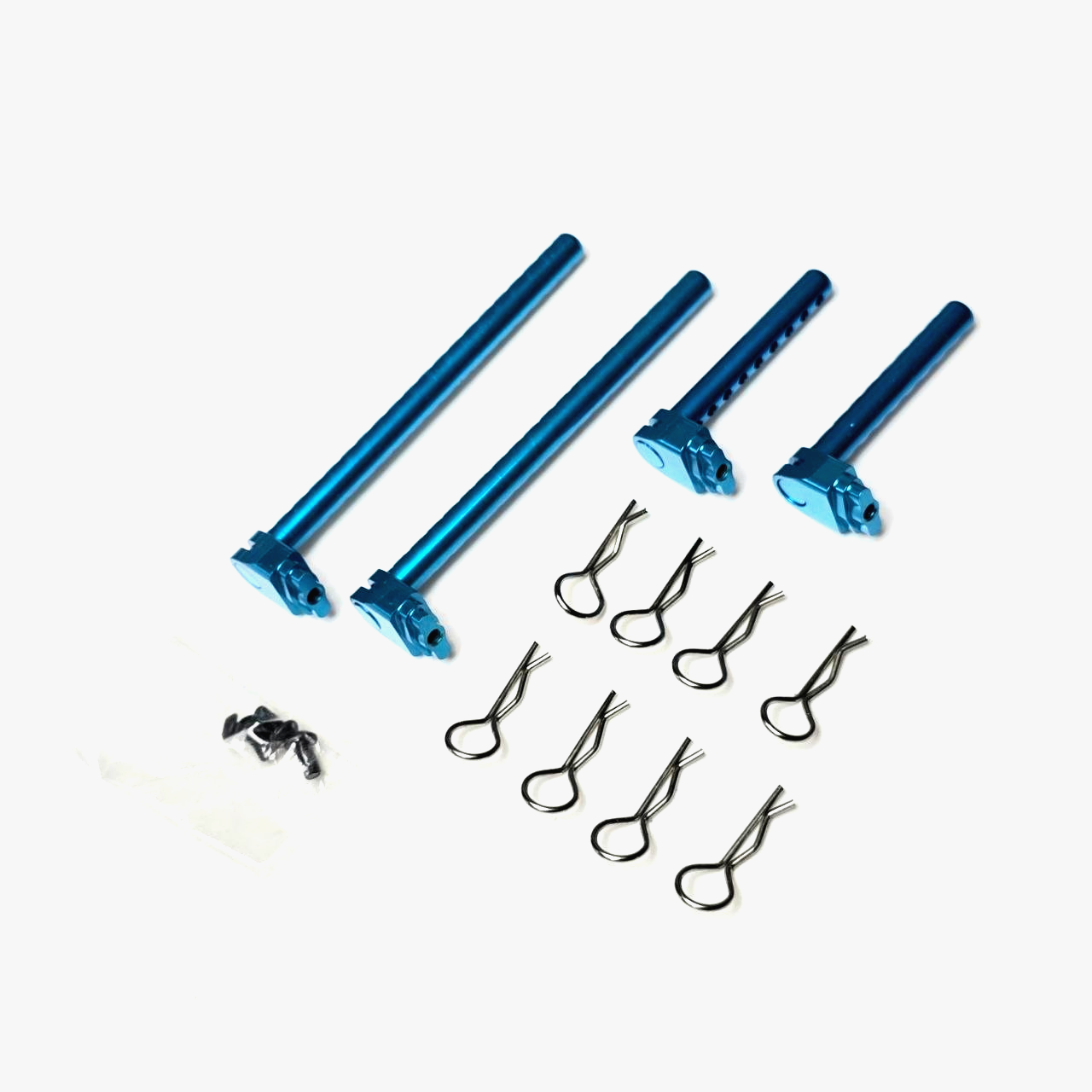 Tamiya TT02 Aluminium Alloy Body Post & Mount - Blue British Quality ...