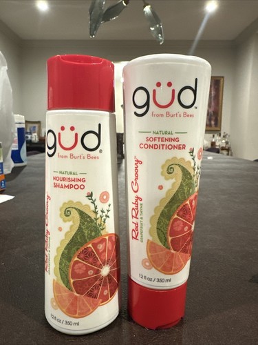 Gud Red Ruby Groovy Nourishing Shampoo Conditioner Burt's Bees 12oz ...