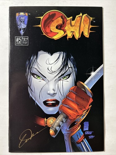 SHI # 5 NM - SILVESTRI VARIANT SIGNED By Billy Tucci Crusade Comics ...