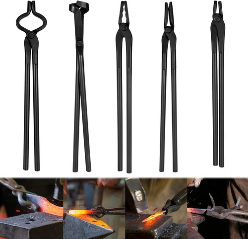 Knife Making Tongs Set - Bladesmith Blacksmith Forge Tong Tools Set - 5PCS | eBay