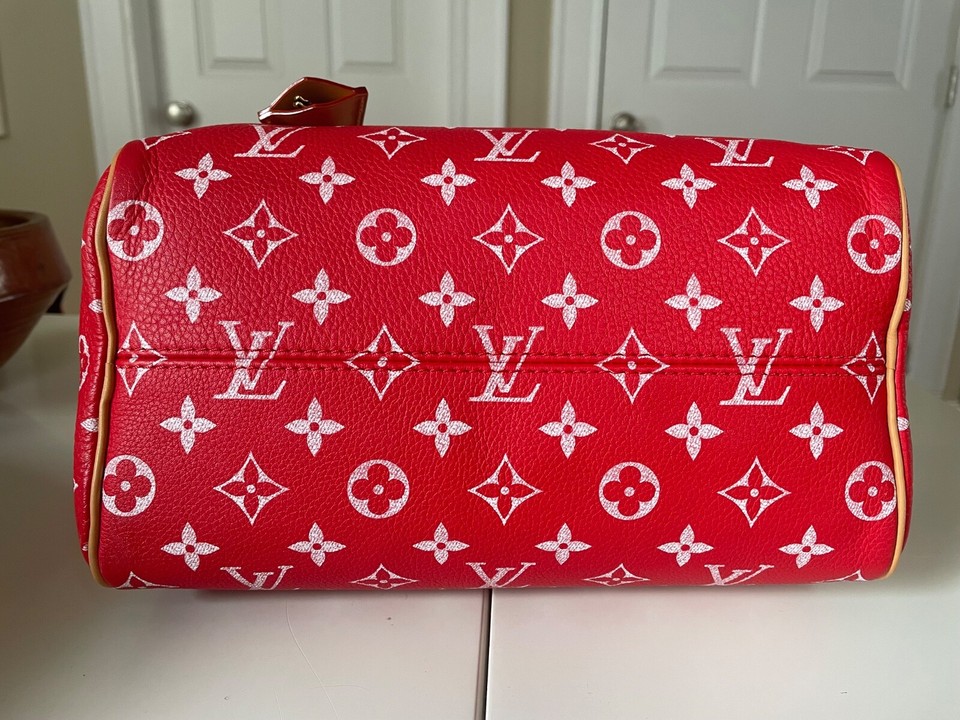 Louis Vuitton Red Speedy P9 25 | eBay