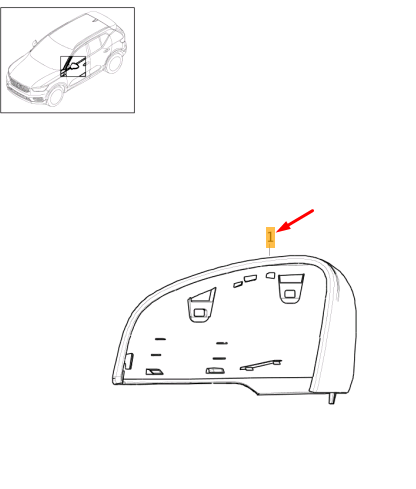 VOLVO XC40 FRONT RIGHT DOOR MIRROR COVER CAP 39793151 GENUINE for sale ...