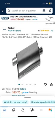 Walker SoundFX Universal 18112 Universal Exhaust Muffler | eBay