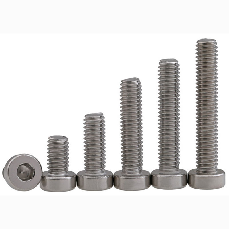 M4 x 0.7 4mm Low Head Allen Bolt Hex Socket Cap Screws - A2 304 ...