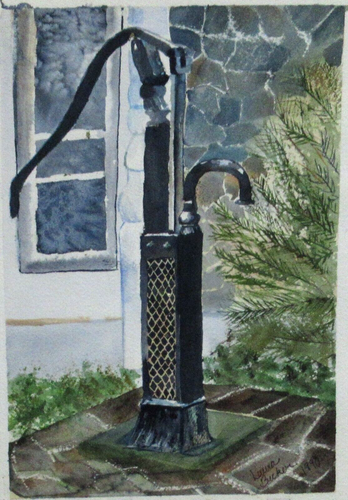 LAURA BECKER SMALL ORIGINAL WATERCOLOR LANDSCAPE PAINTING UNFRAMED | eBay