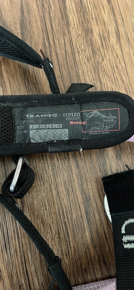 Trango Peak Climbing Harness Adult Size Small Outdoor Rock USA | eBay