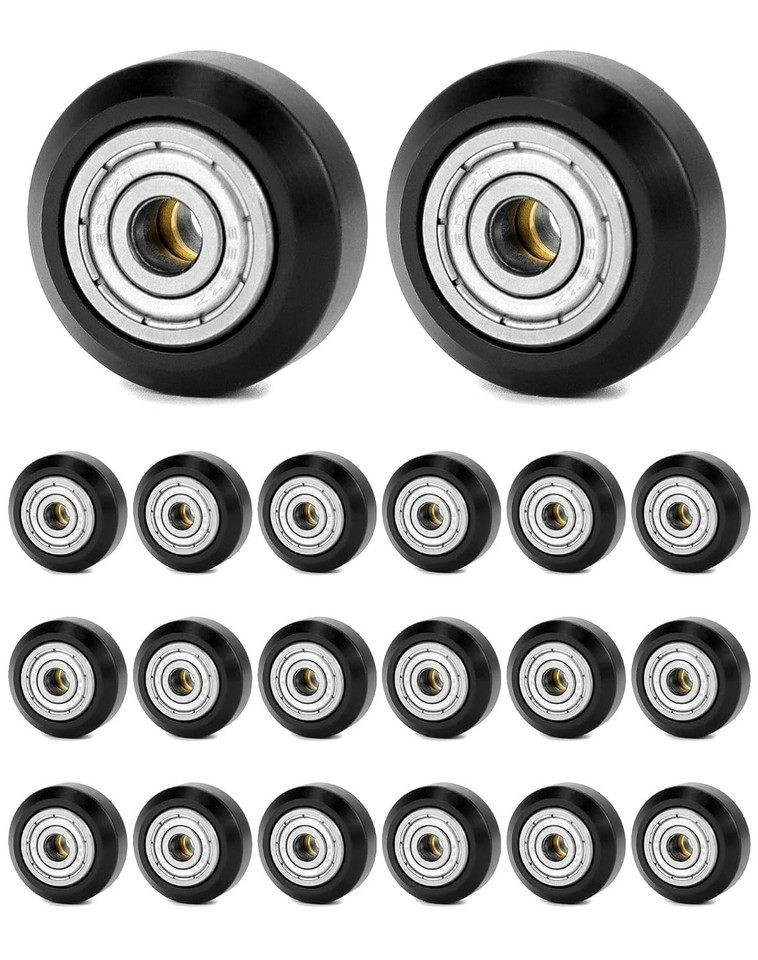 20PCS POM V Slot Roller Wheels 625ZZ for Ender 3 V2 CR-10 CNC 3D ...