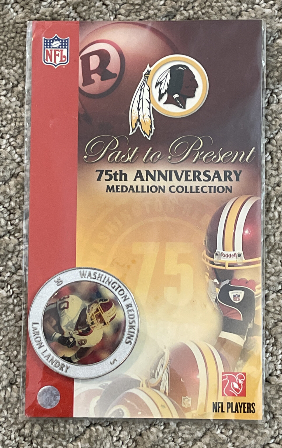 2007 NFL 75th Anniversary Medallions Washington Redskins #30 Laron ...