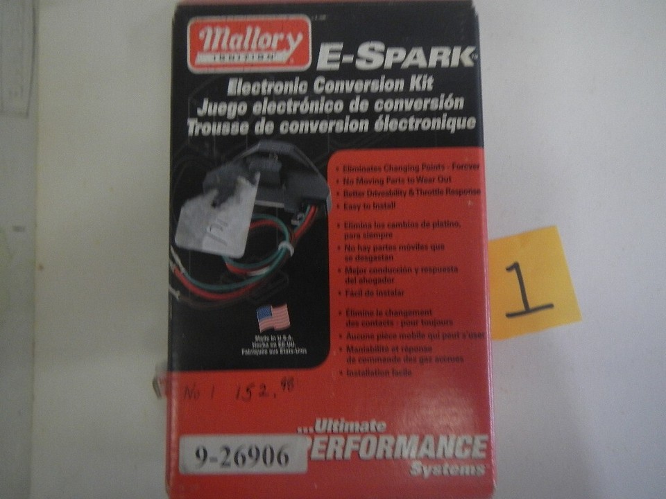 marine engine parts Mallory E-Spark Electronic Conversion kit N.I.B. 1 ...