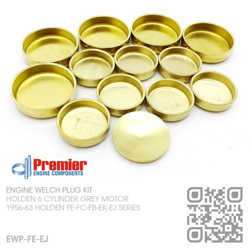 BRASS ENGINE WELCH PLUG KIT 6 CYL 132 & 138 GREY MOTOR [HOLDEN FE-FC-FB ...