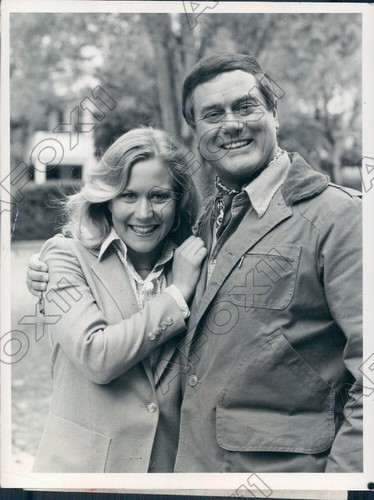 1979 CBS Series Dallas with Actors Larry Hagman & Heidi Hagman Press ...
