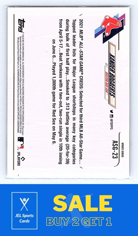 2021 Topps Update #ASG-23 Xander Bogaerts | eBay