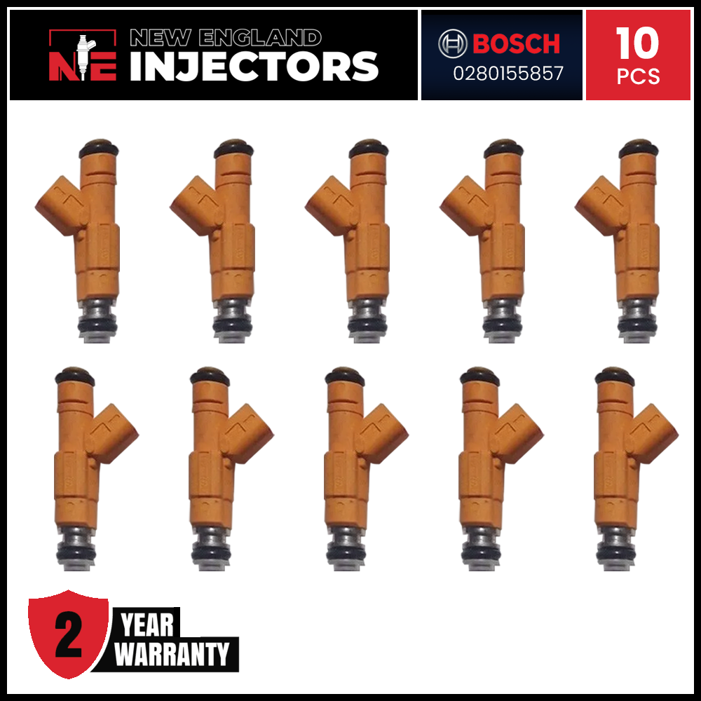 Bosch Flow Matched Fuel Injector Set for Ford V10 6.8l 0280155857 Set ...