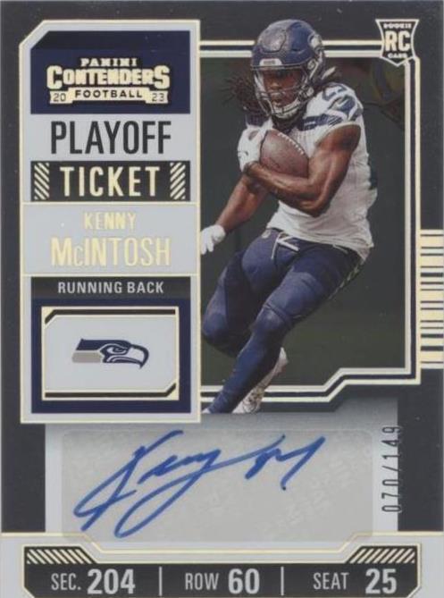 2023 Panini Contenders - Rookie Ticket Kenny McIntosh #150 Playoff ...