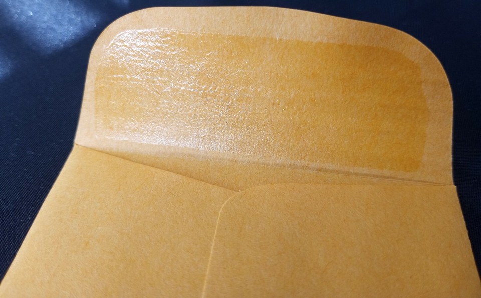 100 SMALL KRAFT COIN ENVELOPES WITH GUMMED SEAL SQUARE FLAPS SIZE 2.25 ...