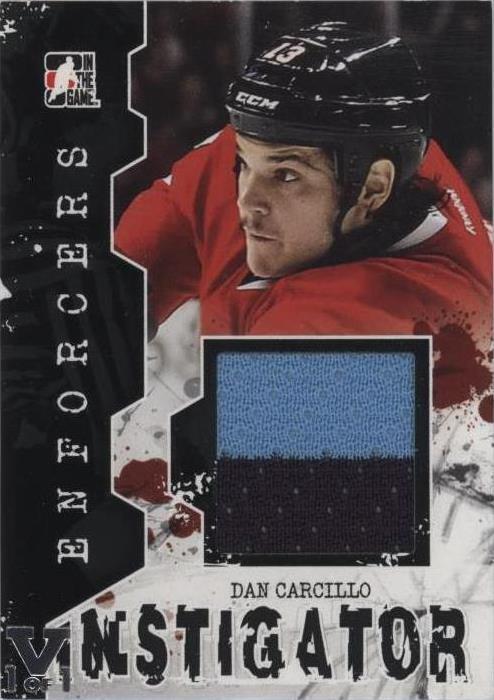 2011-12 In the Game Enforcers - Instigator Daniel Carcillo #I-09 Black ...