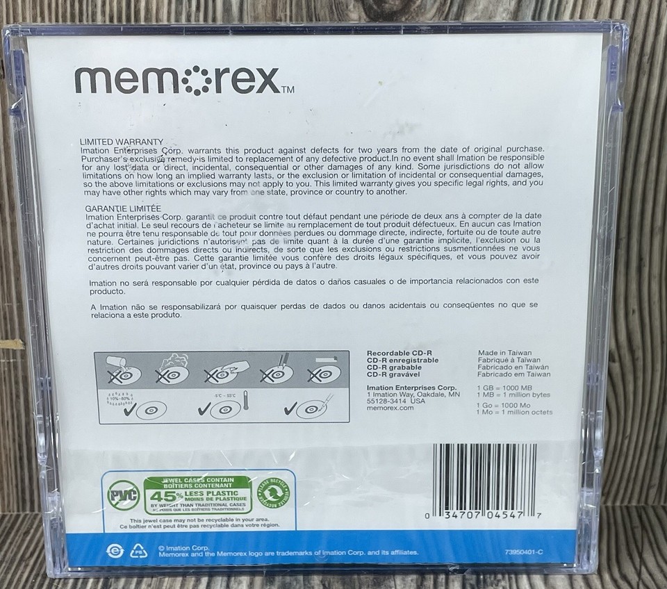 Memorex CD-R, 52x 700MB, 80 Min, 10 Pack Blank Cds - Music Photos NEW ...