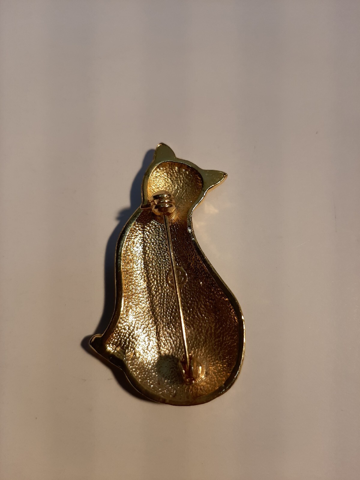 1970s 80s Steinmetz Sfj Black Cat Brooch Pin Jeweled … Gem