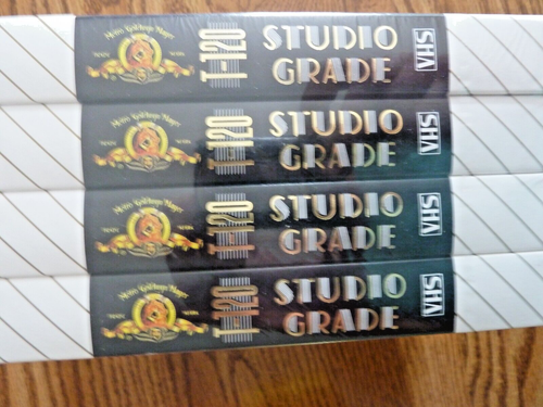 Lot of 4 New, Sealed MGM Studio Grade High Grade T-120 VHS Tapes | eBay