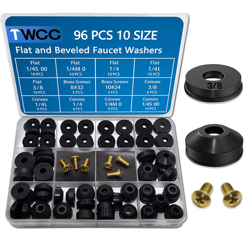 Faucet Stem Washer Replacements Fix Worn Out Leaks Plumbing Repair Kit ...