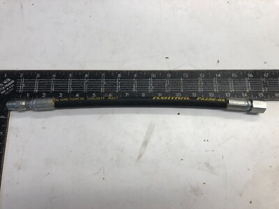 15" total SAE 100R16 Hydraulic Hose Flextral PX250-04 USCG-H 4Q17 male ...