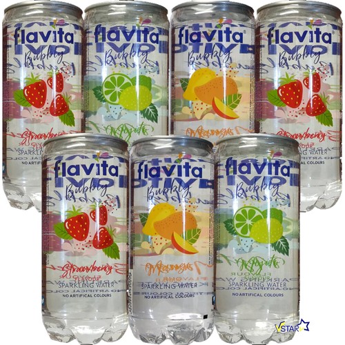 Flavita Mojito, Bubbly Strawberry, Bubbly Mango Can 350Ml Sparkling ...
