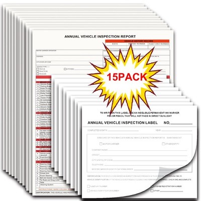 KIKIGO DOT Inspection Forms Annual Vehicle Report 2-Ply 3-Ply ...