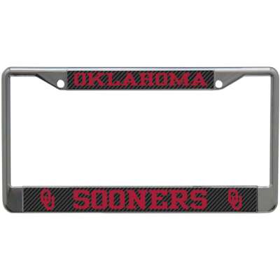 Oklahoma Sooners Metal License Plate Frame - Carbon Fiber | eBay
