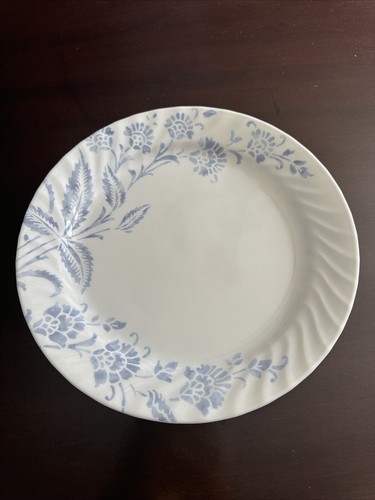 Corelle Botanique Blue Floral Swirl Pattern Dinner Plates 10 Inch Set ...