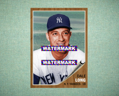 Dale Long New York Yankees 1962 Style Custom Baseball Art Card | eBay