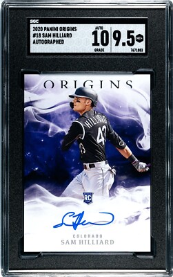 2020 Panini Origins #18 Sam Hilliard SGC 9.5 w/10 AUTO RC | eBay