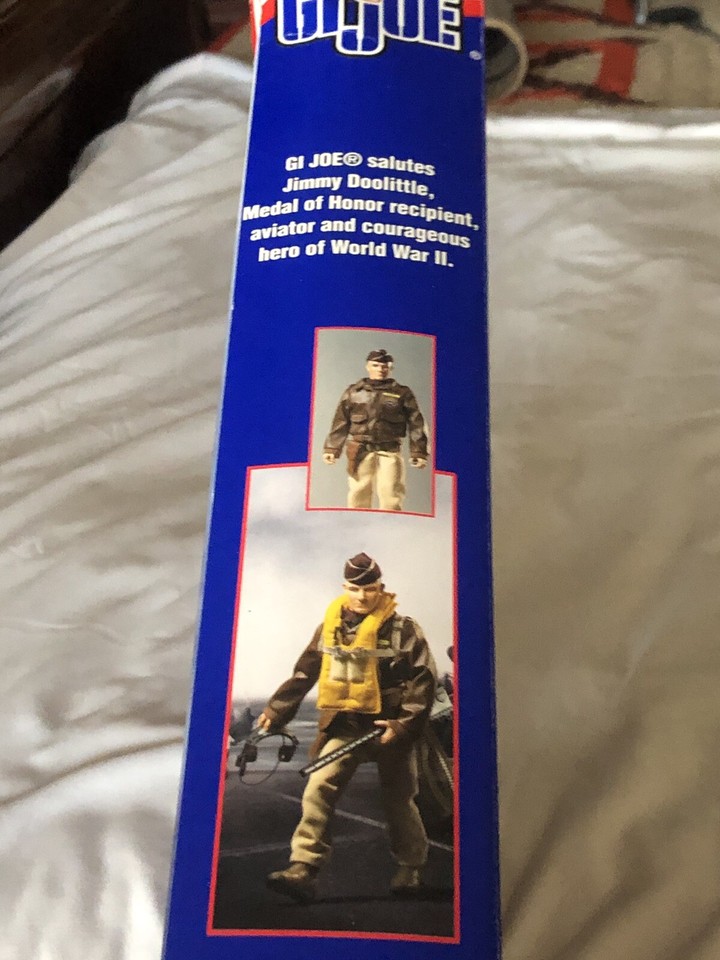 NEW 1998 GI Joe WW2 Medal of Honor Jimmy Doolittle Doll / Figure 12 ...