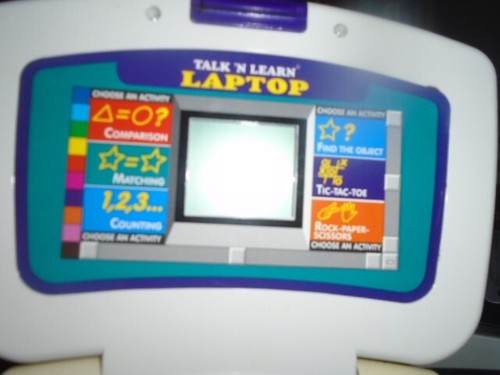 Scientific Toys Vintage 1997 Talk N Learn Kids Laptop Interactive Toy ...