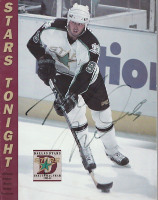 Mike Modano Autographed Dallas Stars Program 1993-94 H568 | eBay