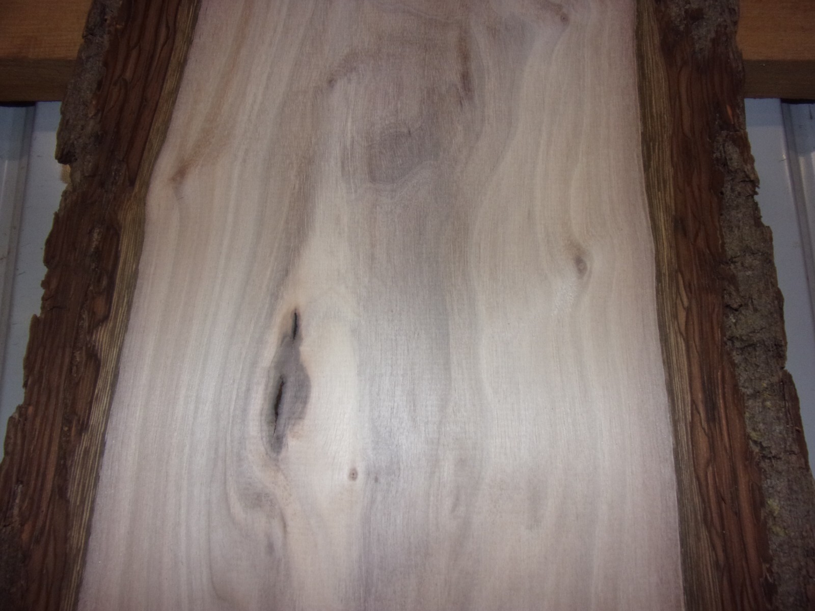 1 PC RUSTIC WALNUT SLAB KILN DRIED LUMBER WOOD 5V LIVE EDGE BARK FLAT 1 ...