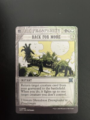 Mtg Back For More # 36 OTP Breaking News Regular Uncommon | eBay