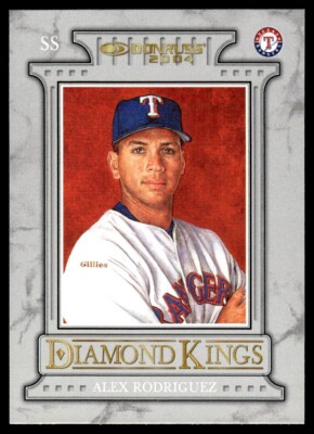 2004 Donruss Diamond Kings Baseball Alex Rodriguez Texas Rangers #5 NM ...