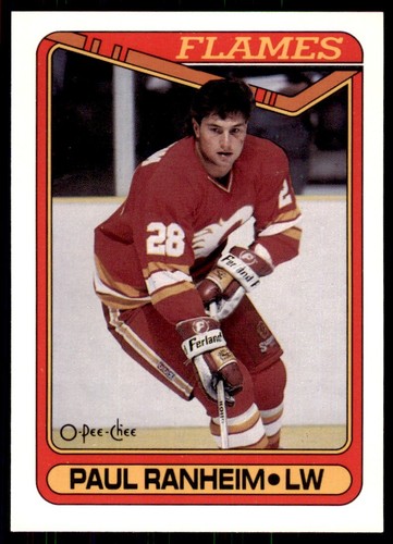 1990-91 O-Pee-Chee Paul Ranheim . Calgary Flames #20 | eBay