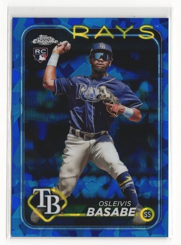 Osleivis Basabe 2024 Topps Chrome Sapphire #440 Tampa Bay Rays Rookie ...