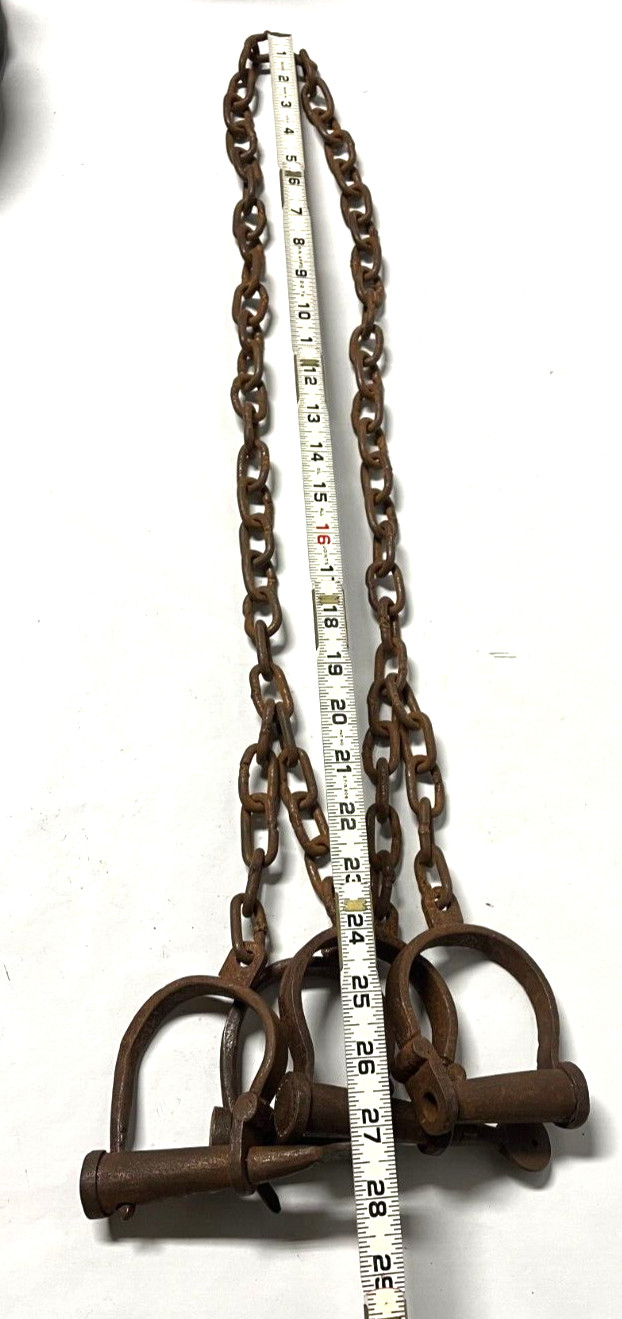 ALCATRAZ chains & shackles ISLAND PRISON arm and leg … - Gem