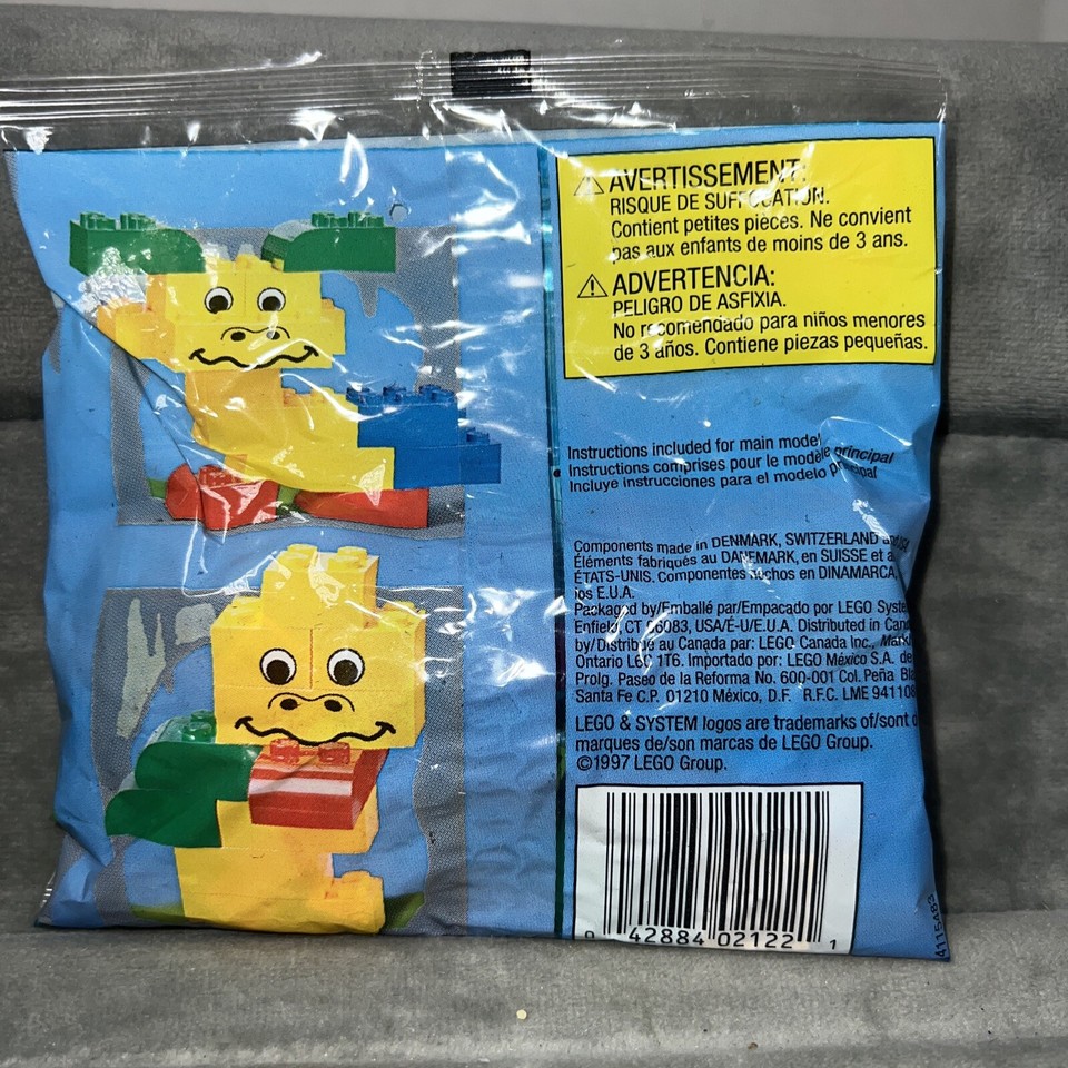 LEGO System FreeStyle #2122 Sealed bag 14 Pieces 1997 Ages 3-12 Rare ...